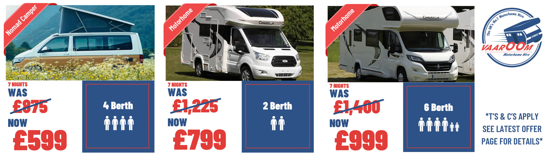 Vaaroom Motorhome Hire | Campervan Hire | Great Value Holidays ...