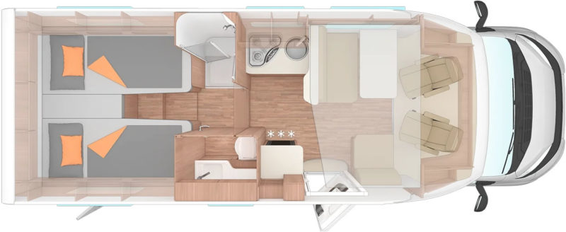 Vaaroom 4 Berth Motorhomes - Vaaroom Motorhome Hire