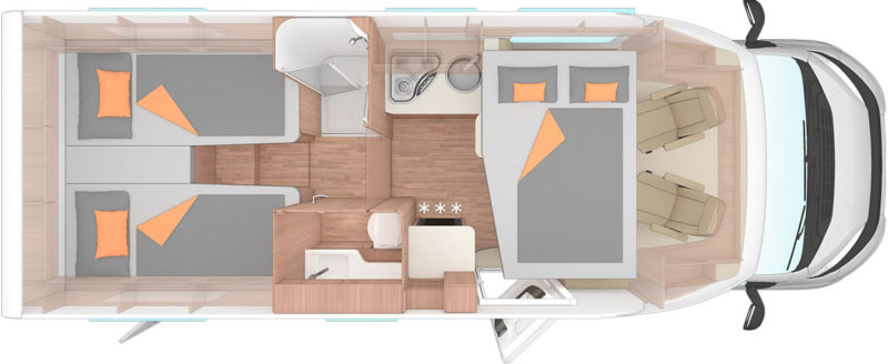 Vaaroom 4 Berth Motorhomes - Vaaroom Motorhome Hire